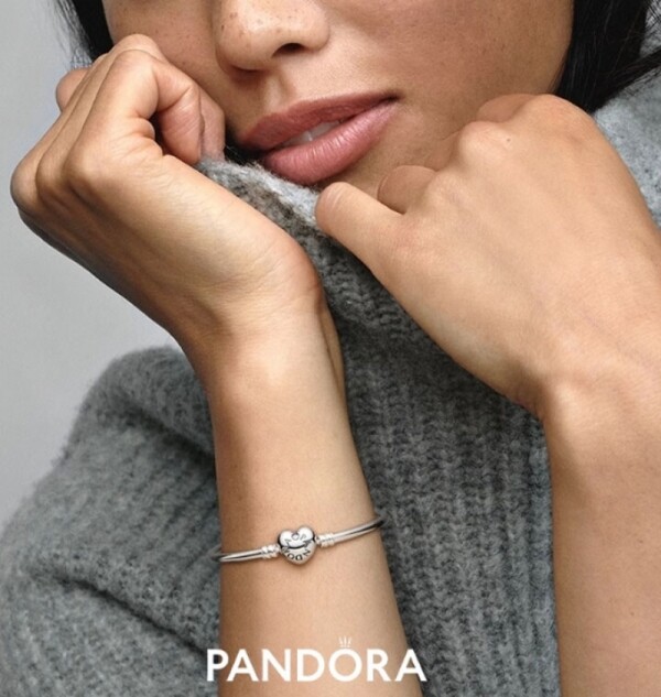 [PANDORA] 판도라 모먼트 하트 뱅글 실버 팔찌 596268 - 오픈마켓 우리들쇼핑